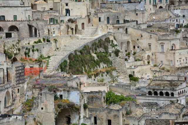 SASSI DI MATERA ITALY CAVES IN SOUTHERN ITALY